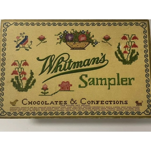 Kitchen | Vintage Whitmans Sampler Chocolates Confections One Pound ...